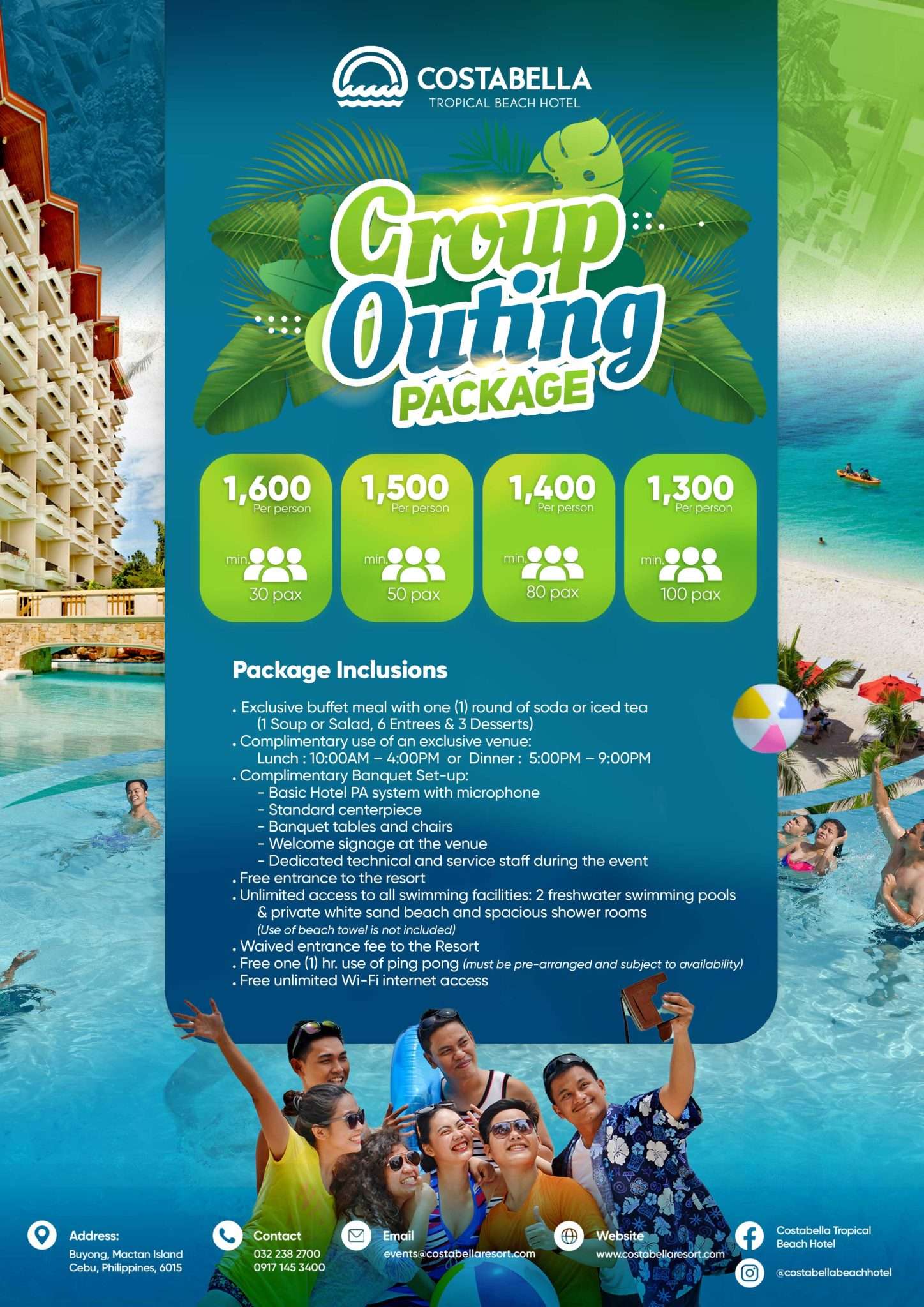 Team Buildings – Costabella Resort – A Tropical Beach Hotel